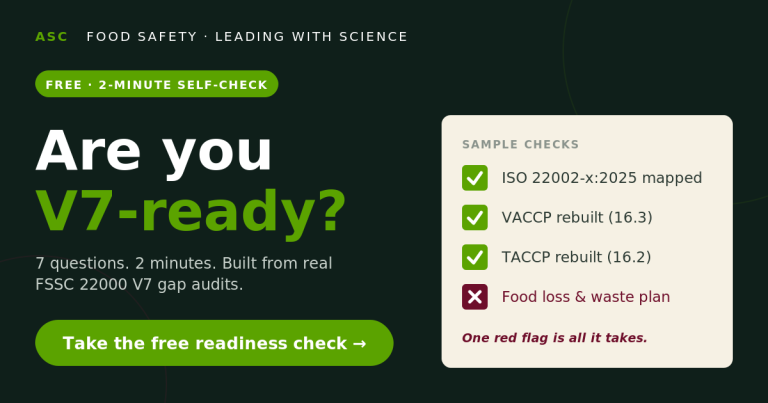 FSSC 22000 V7 Readiness Quiz